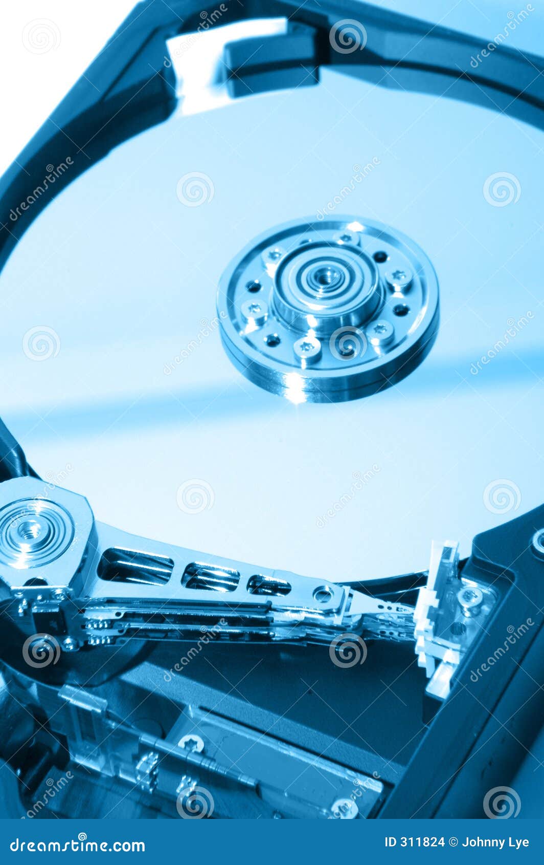 HDD Internal stock photo. Image of security, blue, shiny - 311824