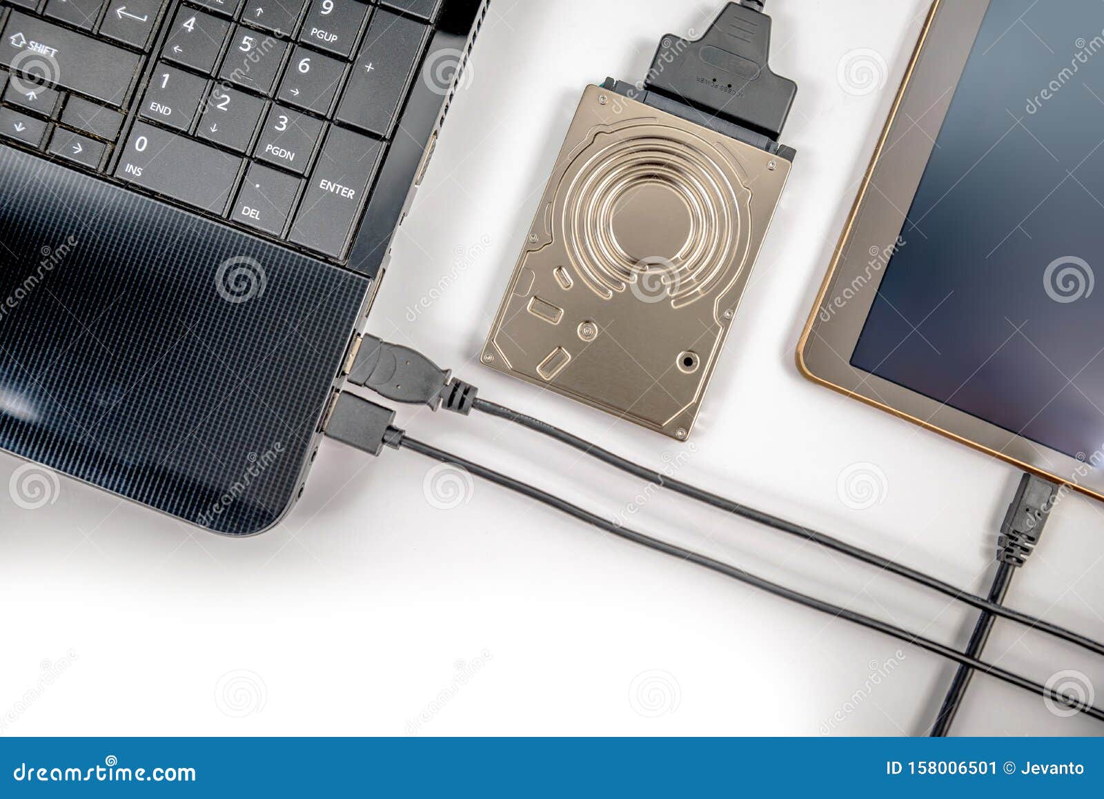 Hdd 2.5 Internal Hard Drive Disk Connected To Laptop and Digital Table ... Hdd 2.5 Internal Hard Drive Disk Connected To Laptop and Digital Table ...