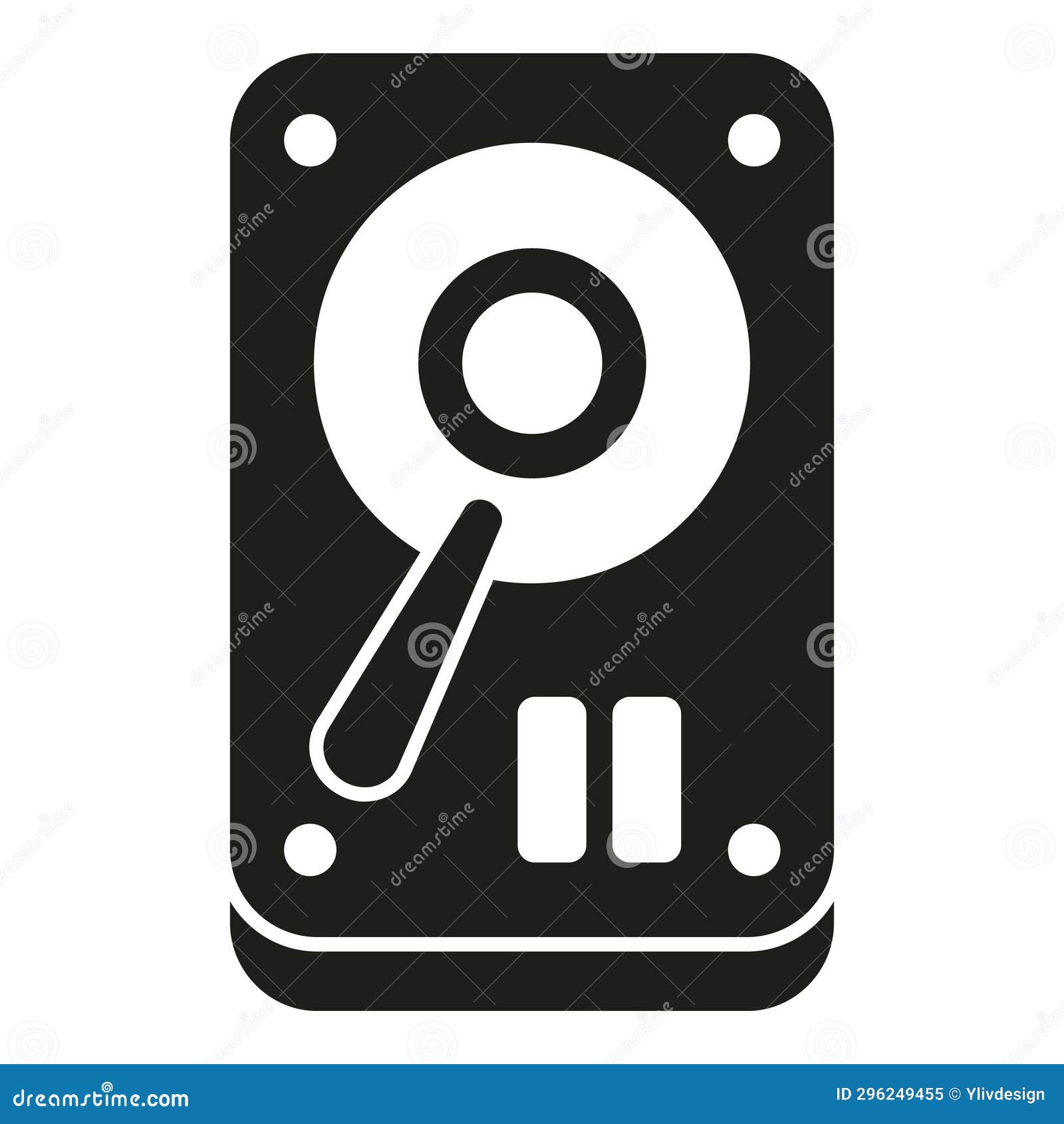 Hdd Laptop Repair Icon Simple Vector. Broken Data System Stock ...