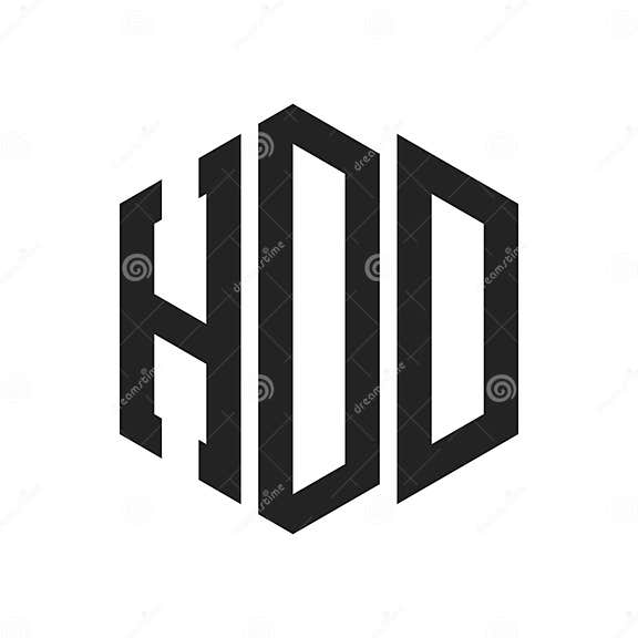HDD Logo Design. Initial Letter HDD Monogram Logo Using Hexagon Shape ...