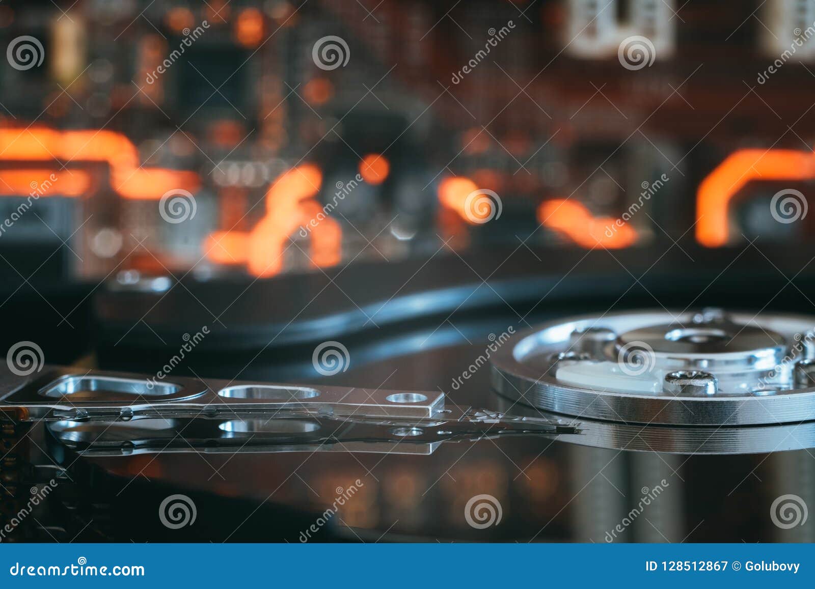 Hdd Magnetic Disk Technology Innovation Engineer Stock Image - Image of ...