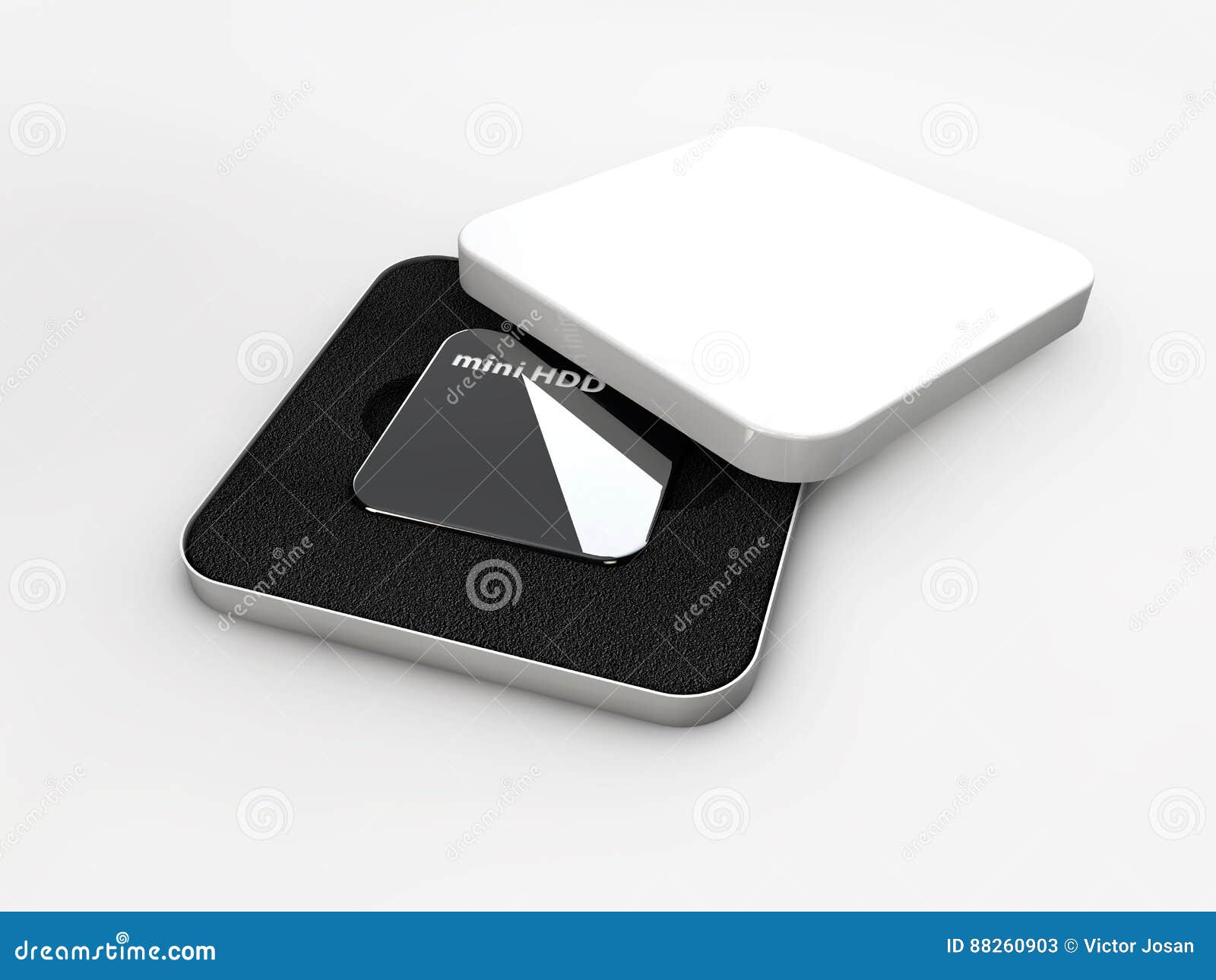 Hdd, Mini Hard Disk Drive, Components 3d Illustration Stock ...