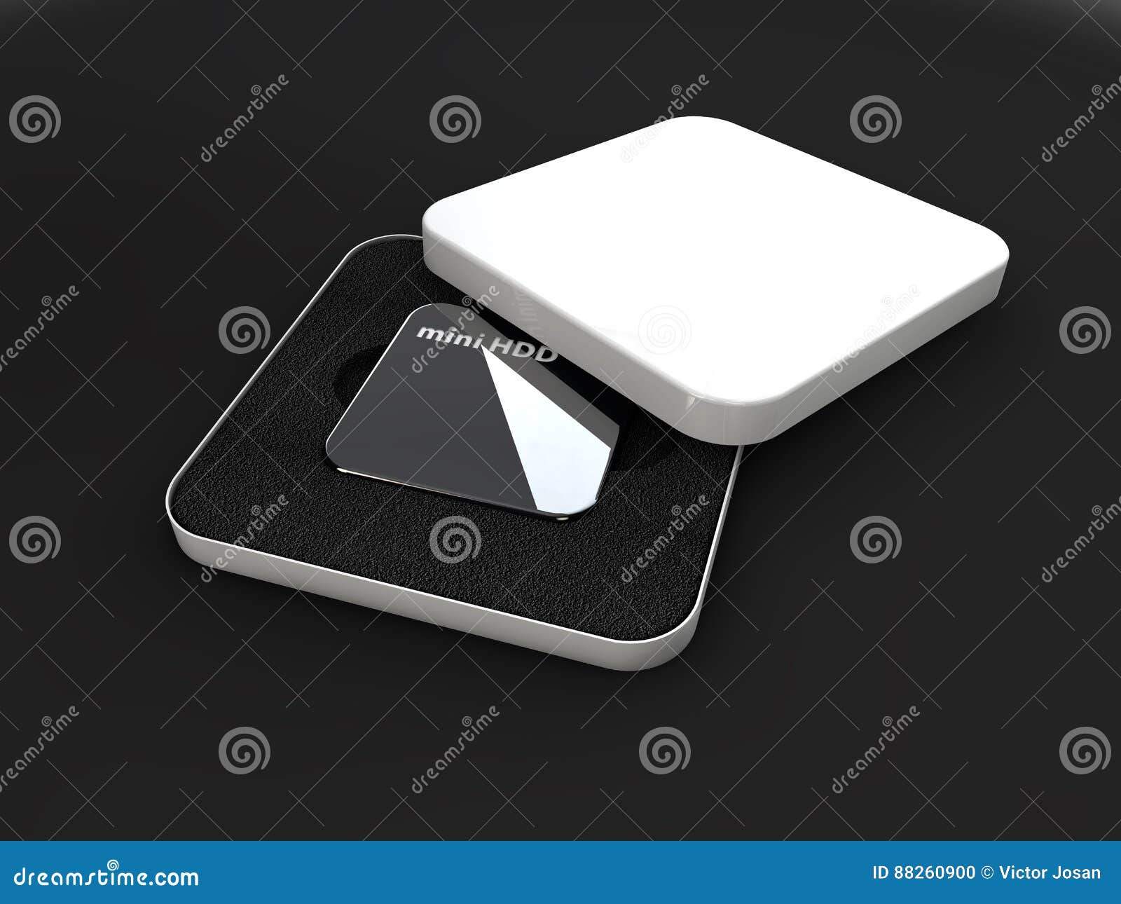 Hdd, Mini Hard Disk Drive, Components, Illustration, Black Stock ...