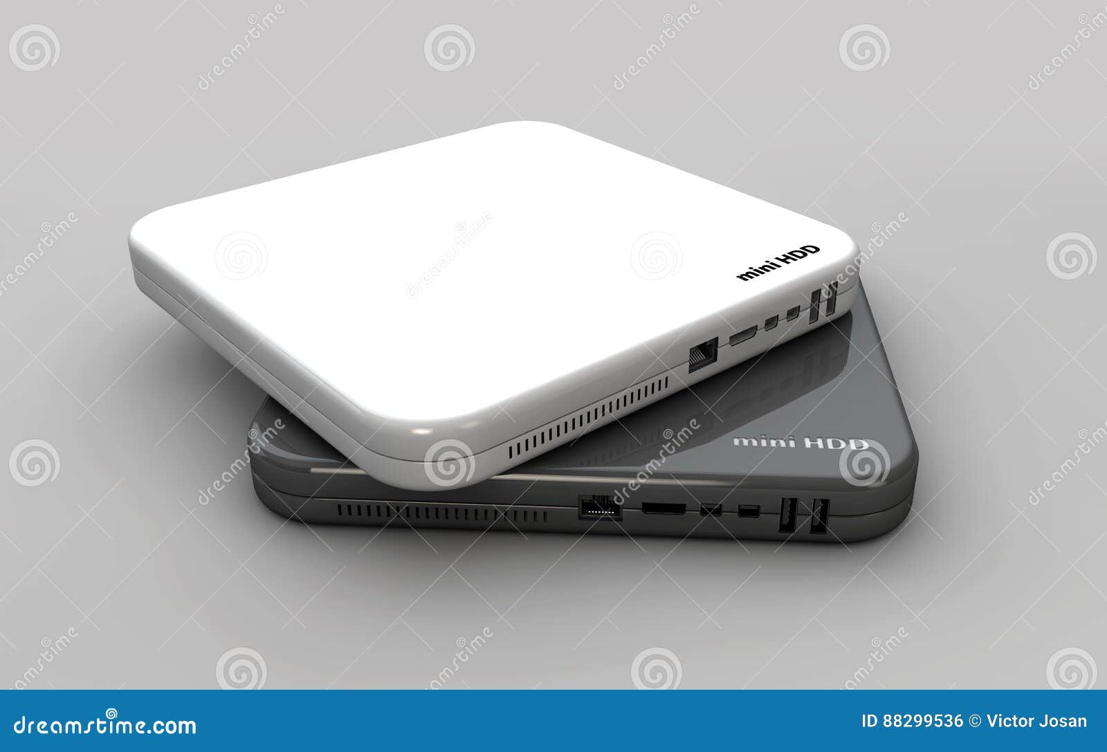 Hdd, Mini Hard Disk Drive White and Dark Colors, Components ...