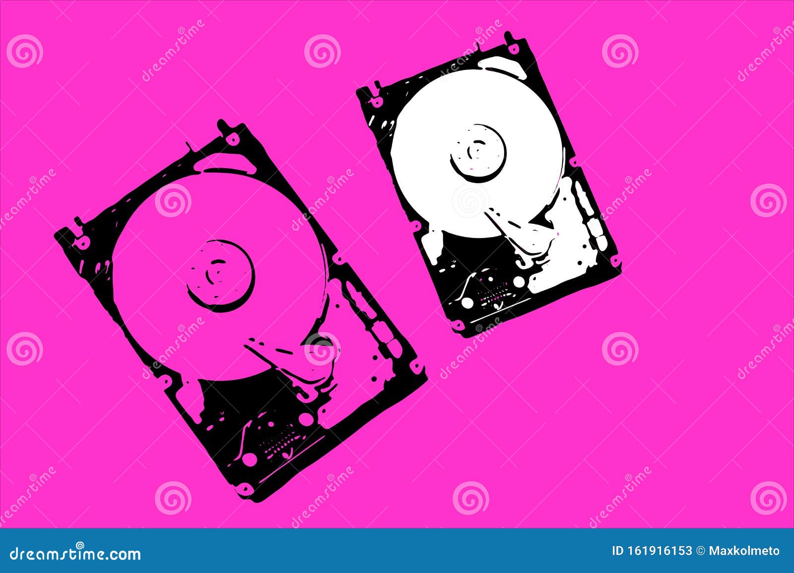 Hdd. Open Hard Disk Drive. the Concept of Data Storage. Data Array ...