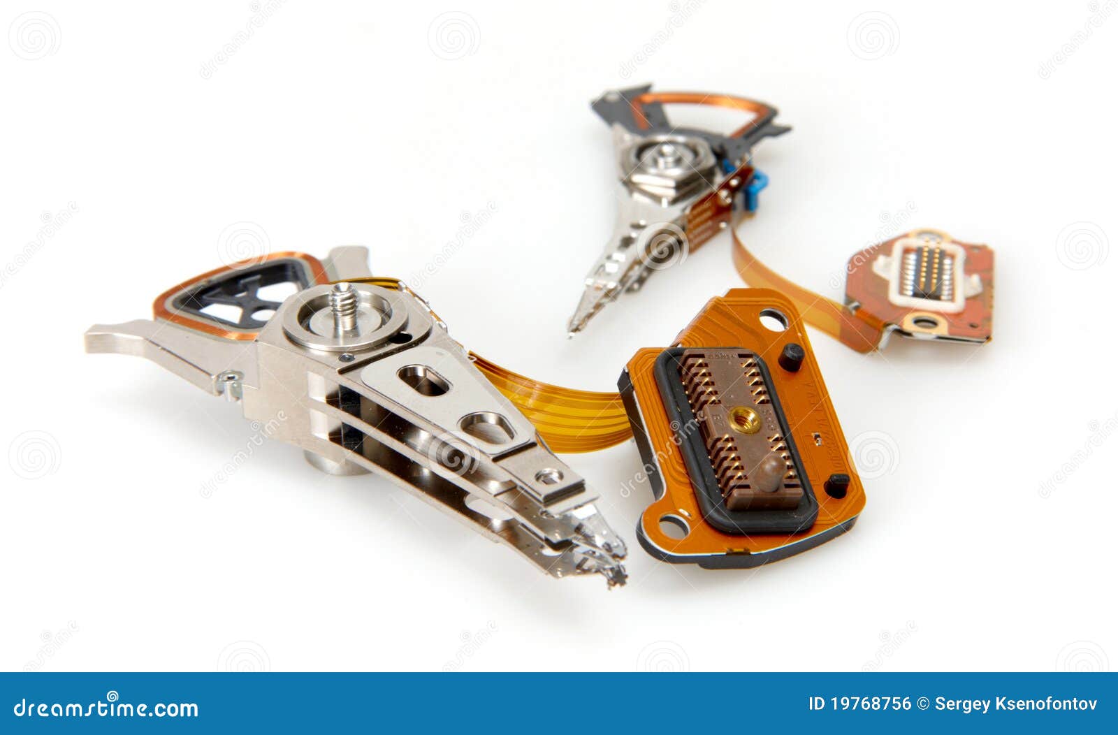 HDD parts stock photo. Image of electronics, restore - 19768756