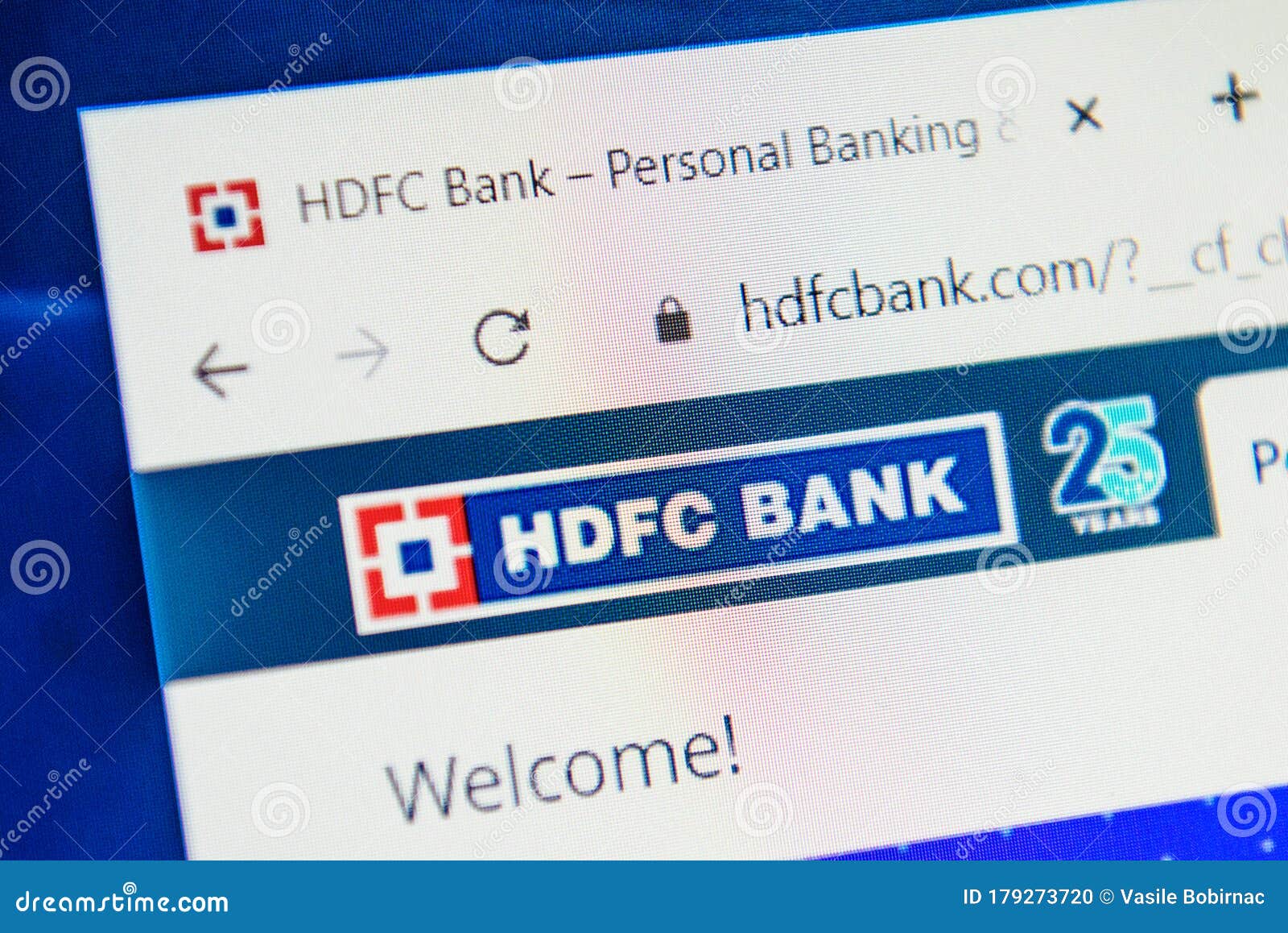 Hdfcbank.com Web Site. Selective Focus. Editorial Image - Image of logo ...