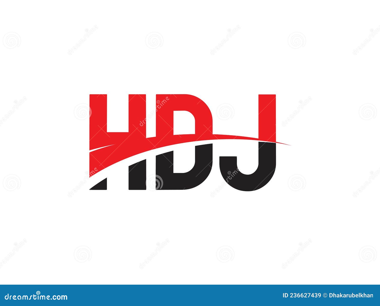 HDJ Letter Initial Logo Design Vector Illustration Stock Vector ...
