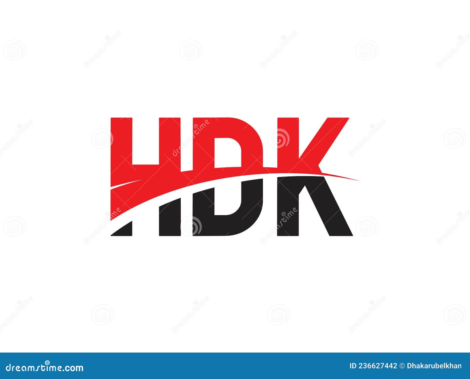 HDK Letter Initial Logo Design Vector Illustration Stock Vector ...
