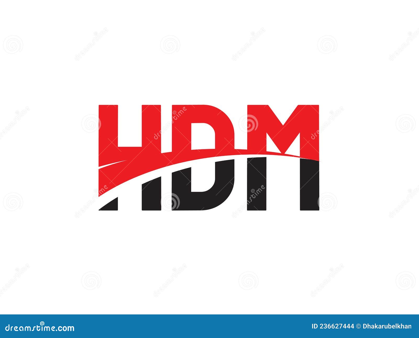 HDM Letter Initial Logo Design Vector Illustration Stock Vector ...