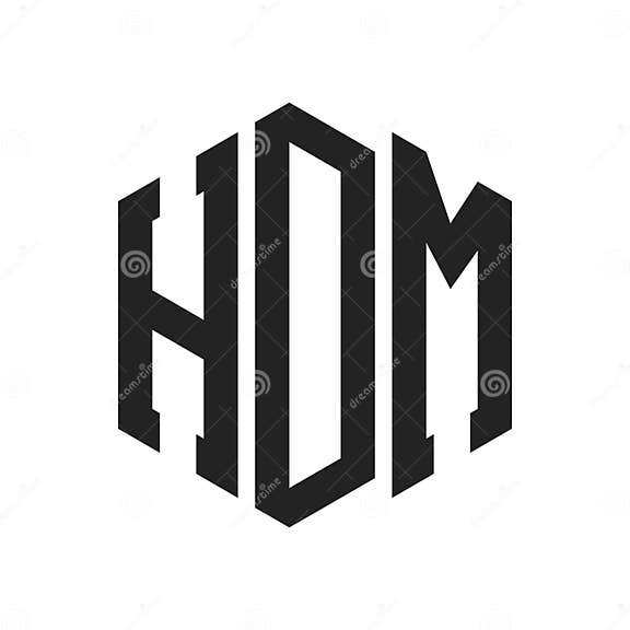 HDM Logo Design. Initial Letter HDM Monogram Logo Using Hexagon Shape ...