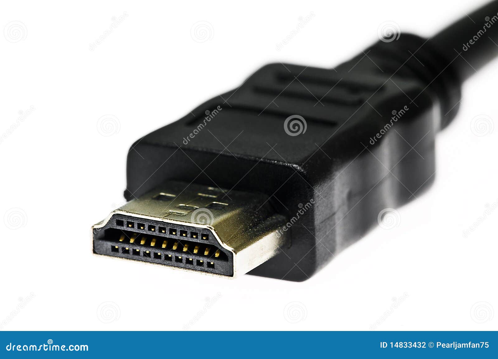 HDMI Cable From Different Angles Isolated Against White Background ...