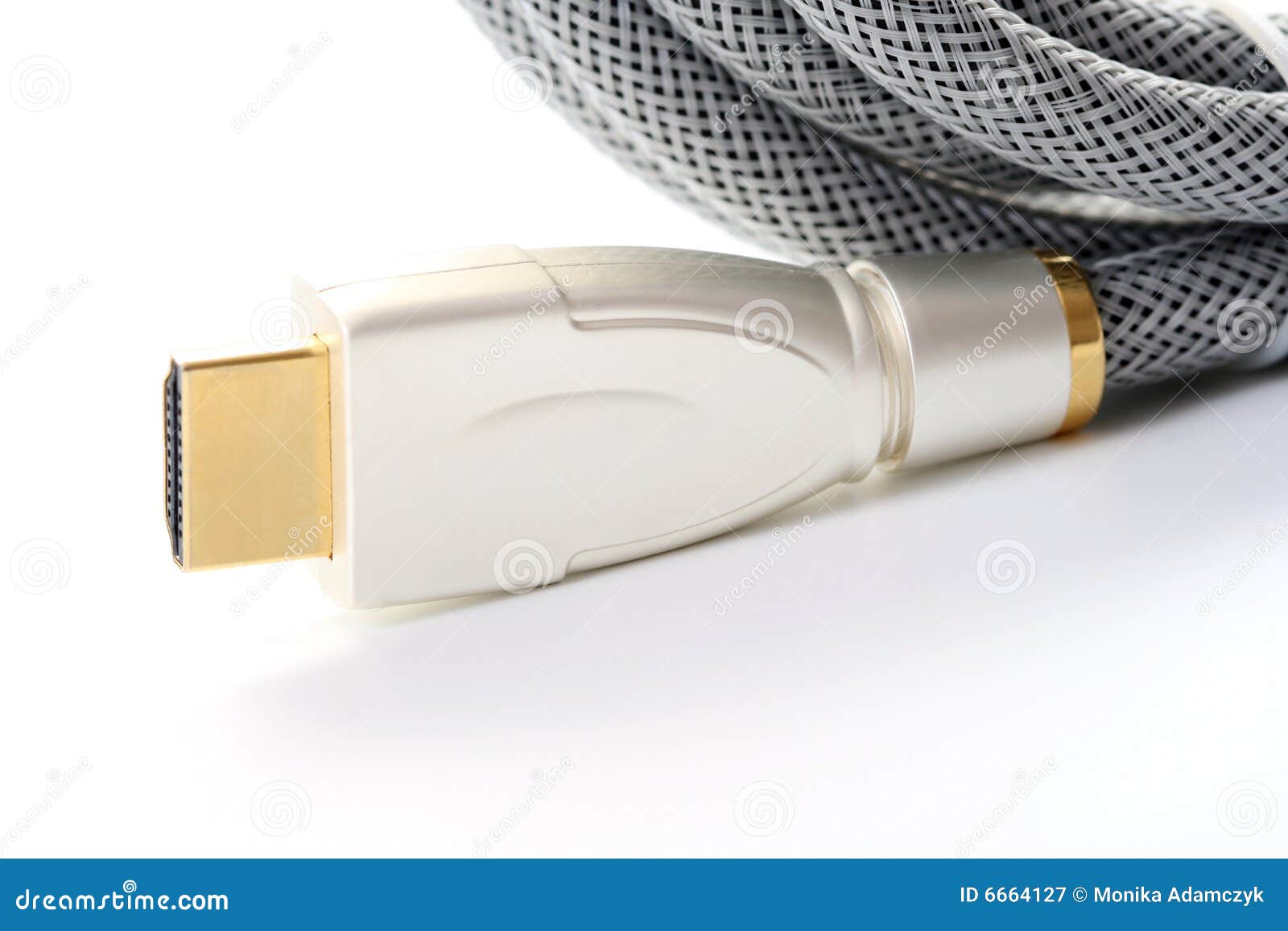 Hdmi cable stock image. Image of connection, hdmi, isolated - 6664127