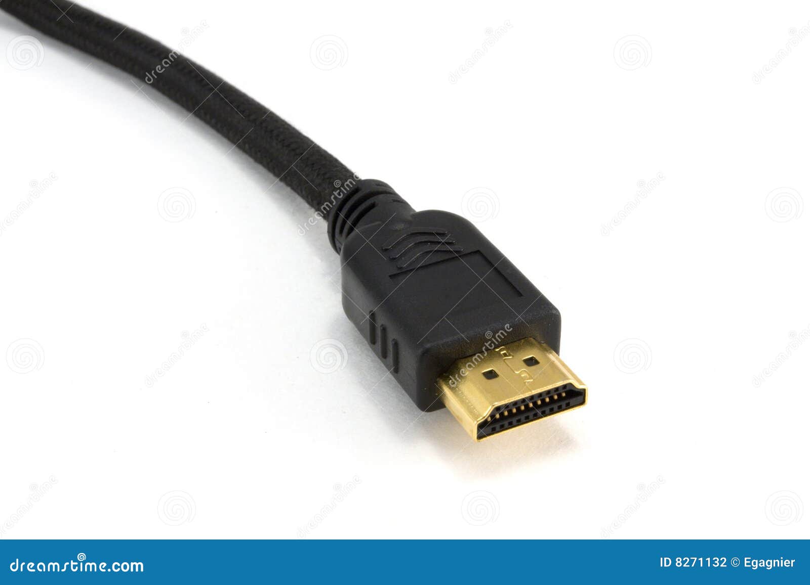 HDMI Cable From Different Angles Isolated Against White Background ...