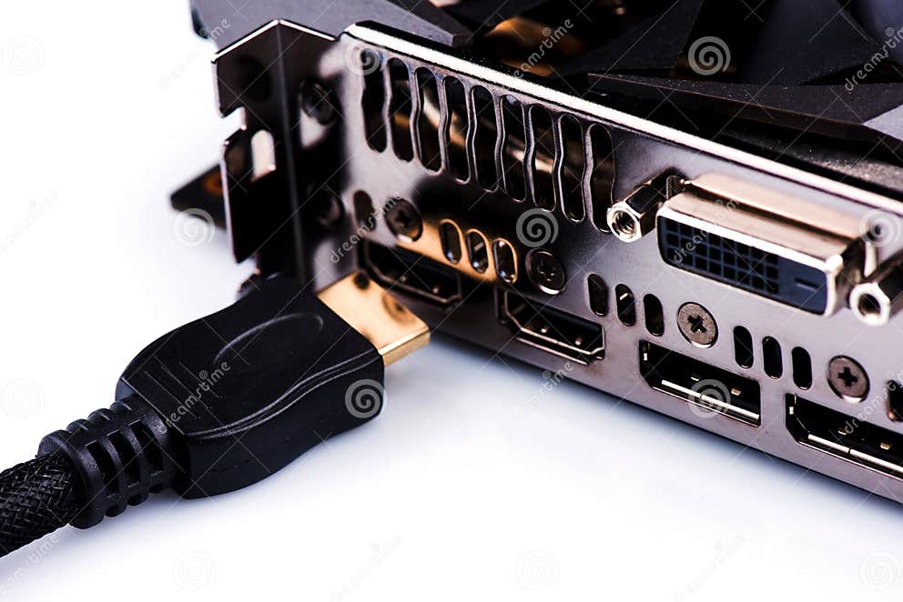 HDMI Cable Close-up. HDMI Connector. HDMI Plug Stock Image - Image of ...