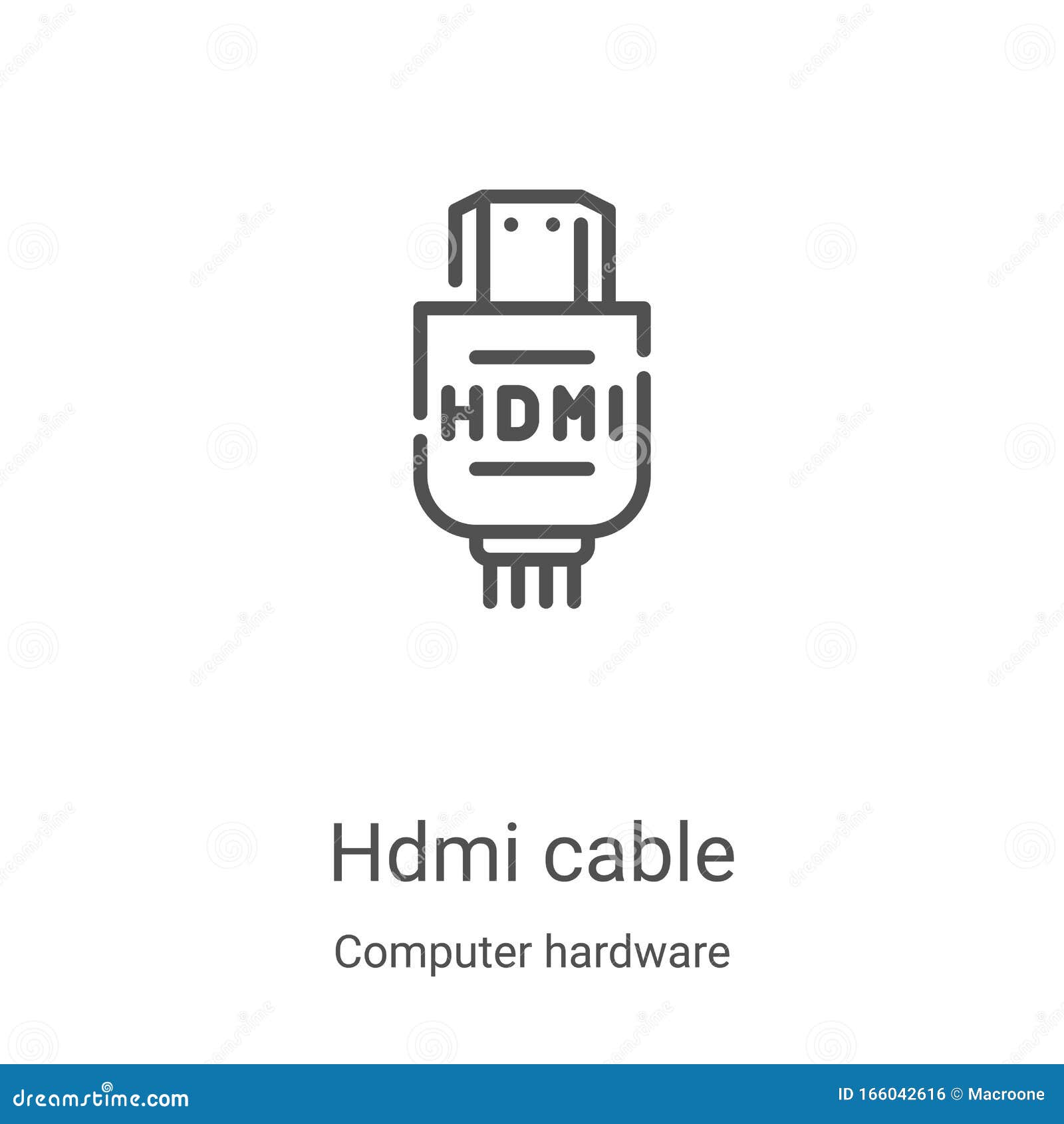 VGA To HDMI Hardware Interface Cable Vector Illustration ...