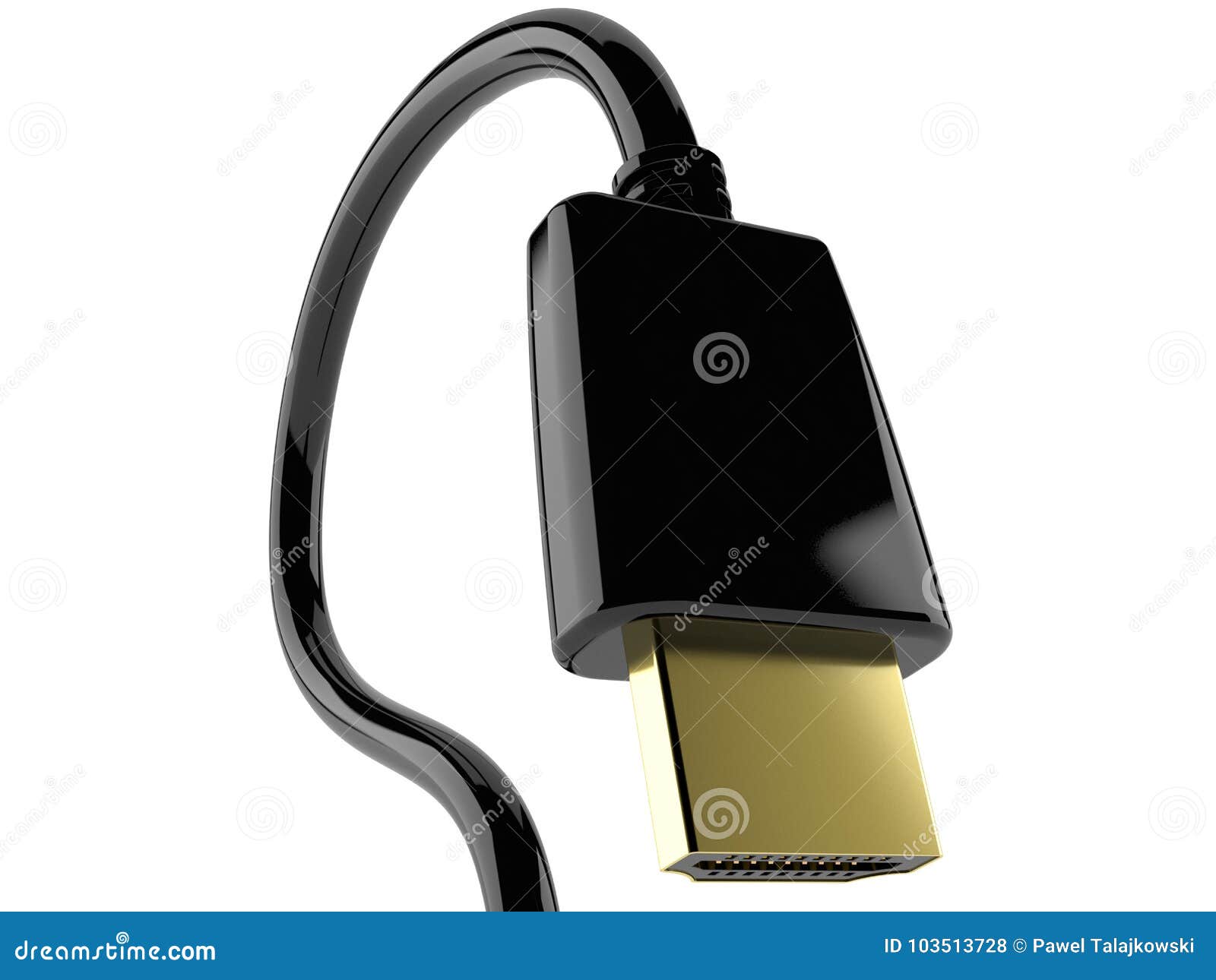 HDMI cable stock illustration. Illustration of 1080p - 103513728
