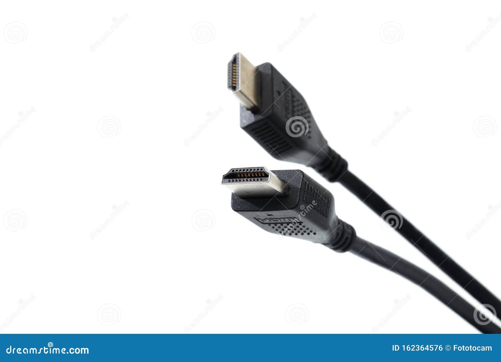 HDMI Cable Isolated on White Background - Image Stock Photo - Image of ...