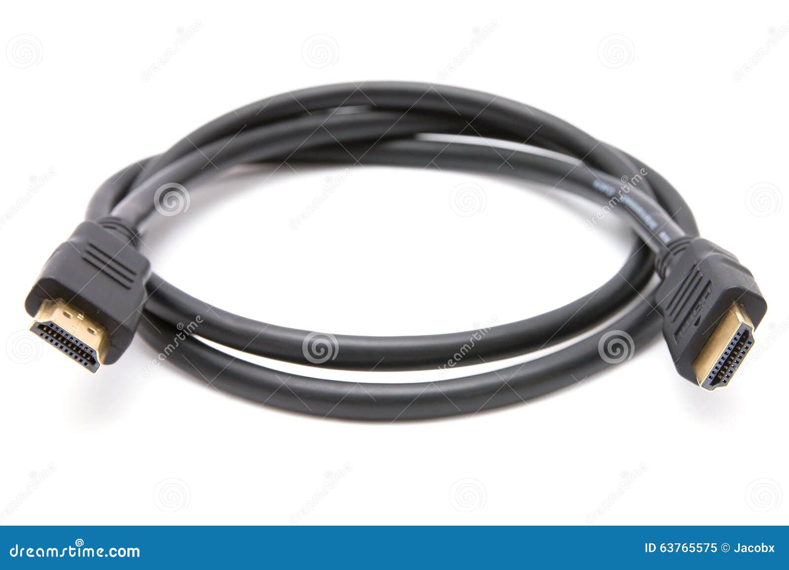 HDMI cable stock image. Image of closeup, black, connect - 63765575