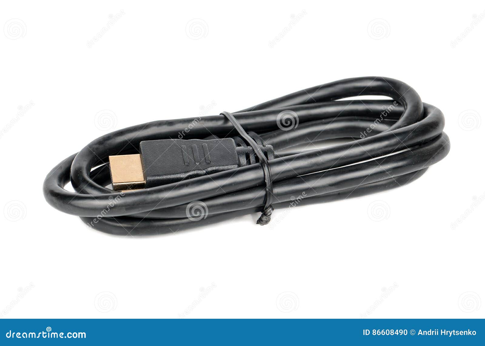 HDMI cable stock photo. Image of audio, isolated, direct - 86608490