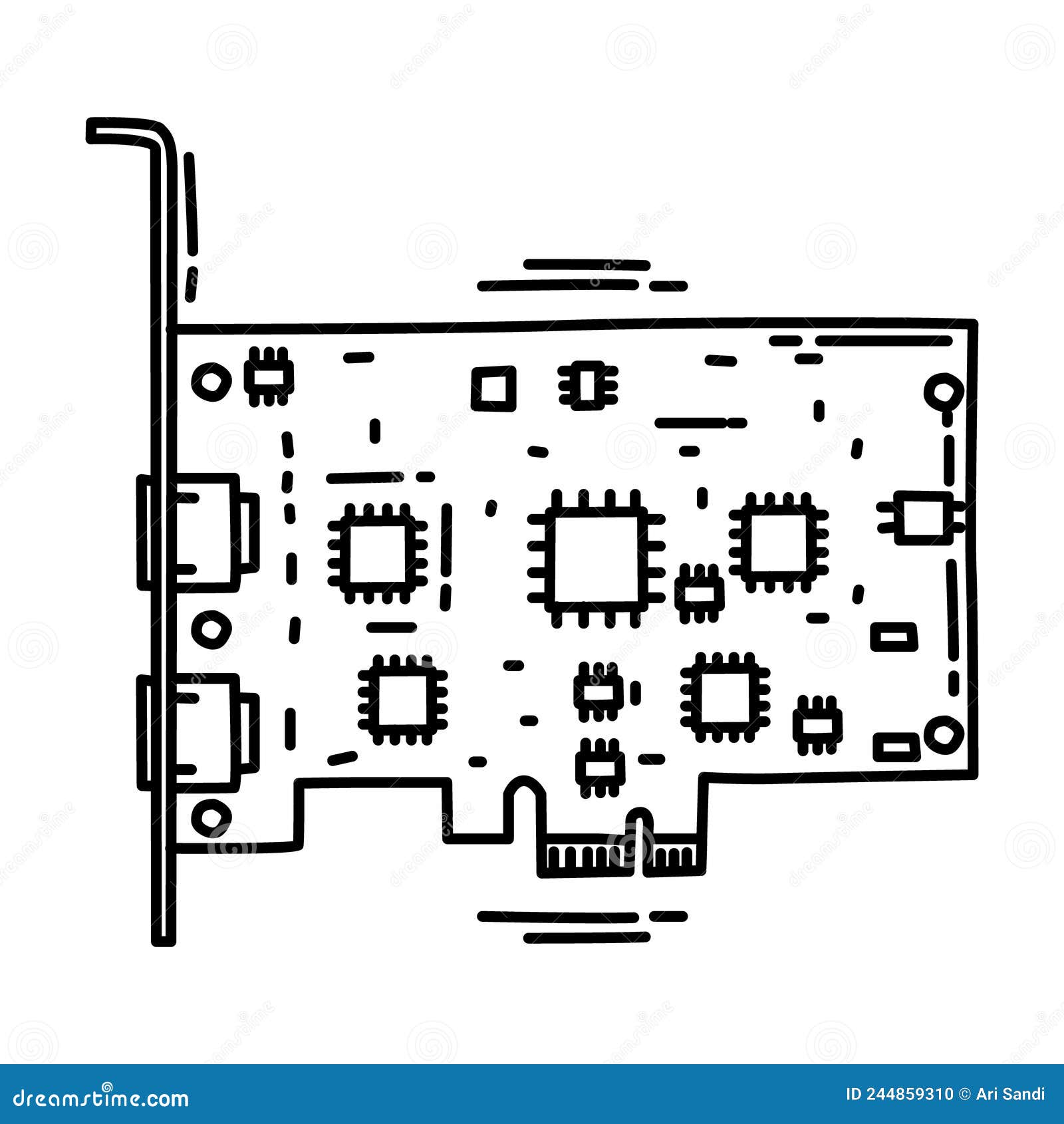 DVI To HDMI Hardware Interface Cable Cartoon Vector | CartoonDealer.com ...