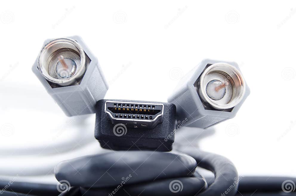 HDMI and Coax Cables stock image. Image of coax, cord - 37684725