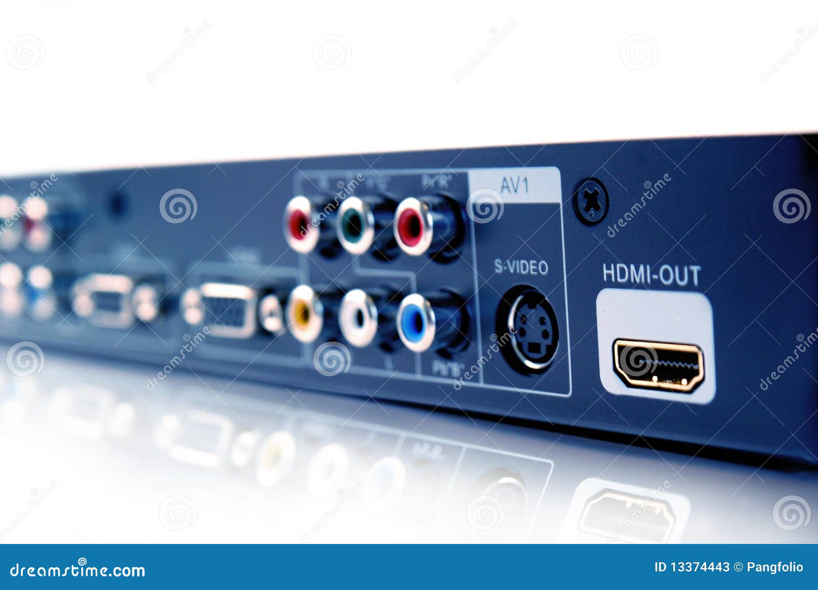 HDMI Connection stock image. Image of closeup, home, audio - 13374443