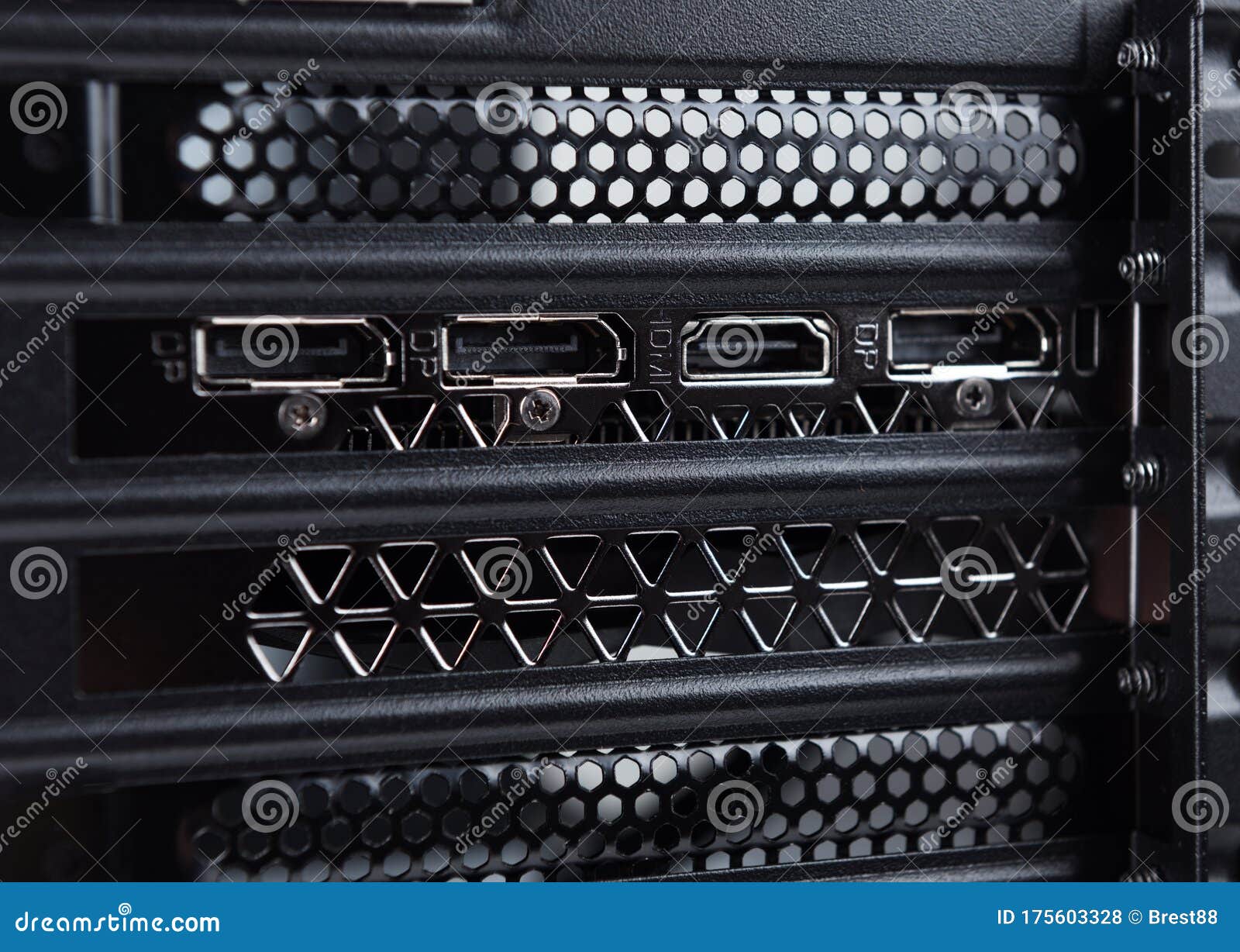 Hdmi Connector on the Back of the System Unit Stock Photo - Image of ...