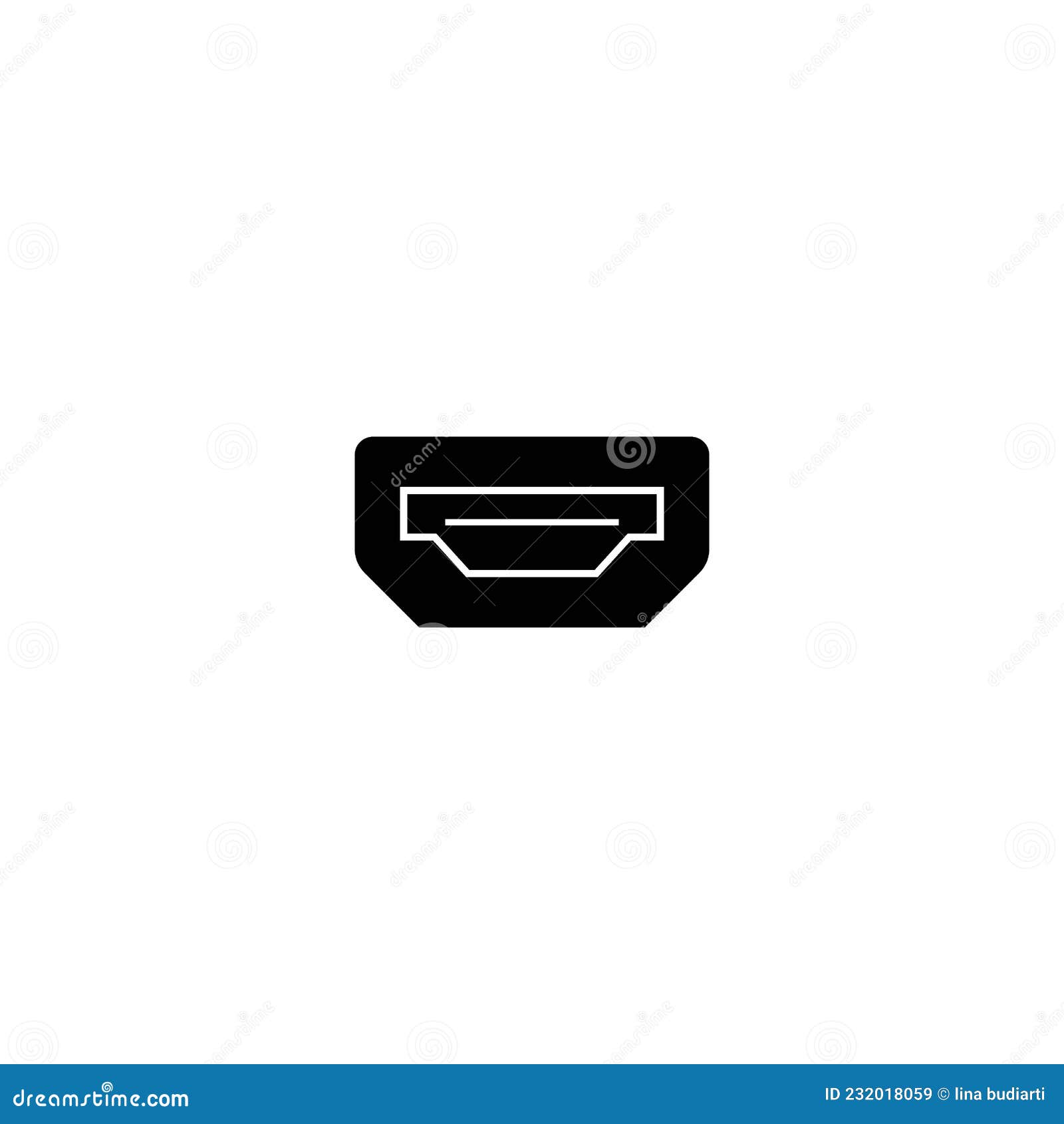 HDMI icon stock vector. Illustration of computer, modern - 232018059