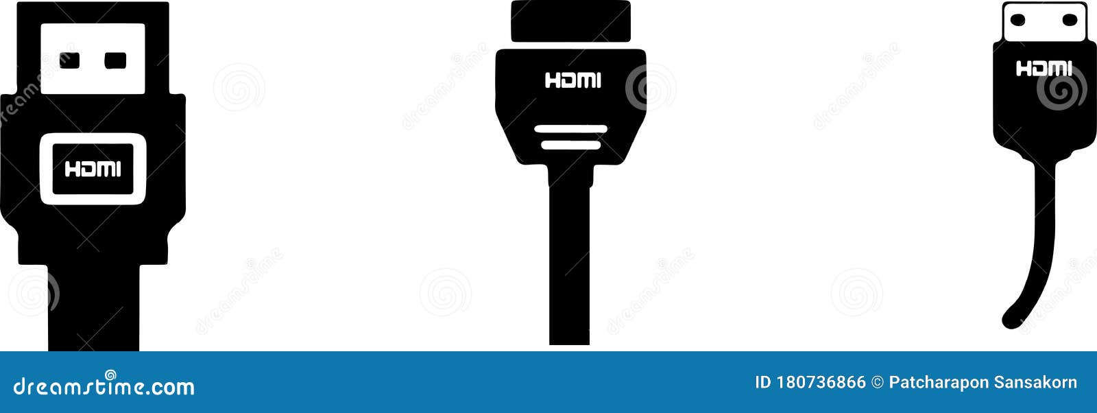 Hdmi Icon Isolated on Background Stock Illustration - Illustration of ...