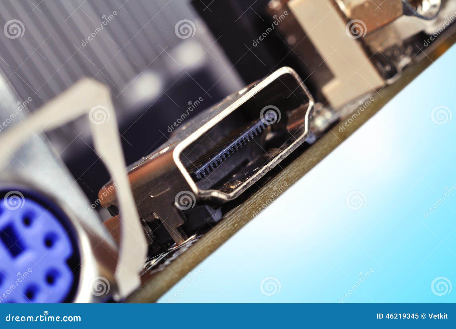 Hdmi port stock image. Image of electronic, chrome, hardware - 46219345