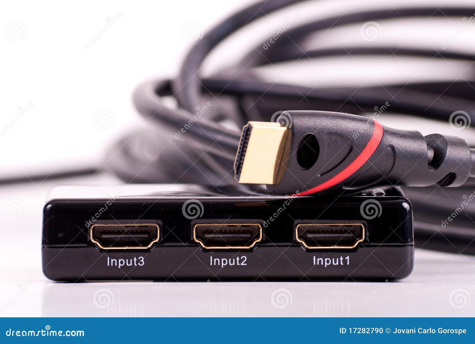 HDMI Splitter Interface stock photo. Image of cable, concept - 17282790