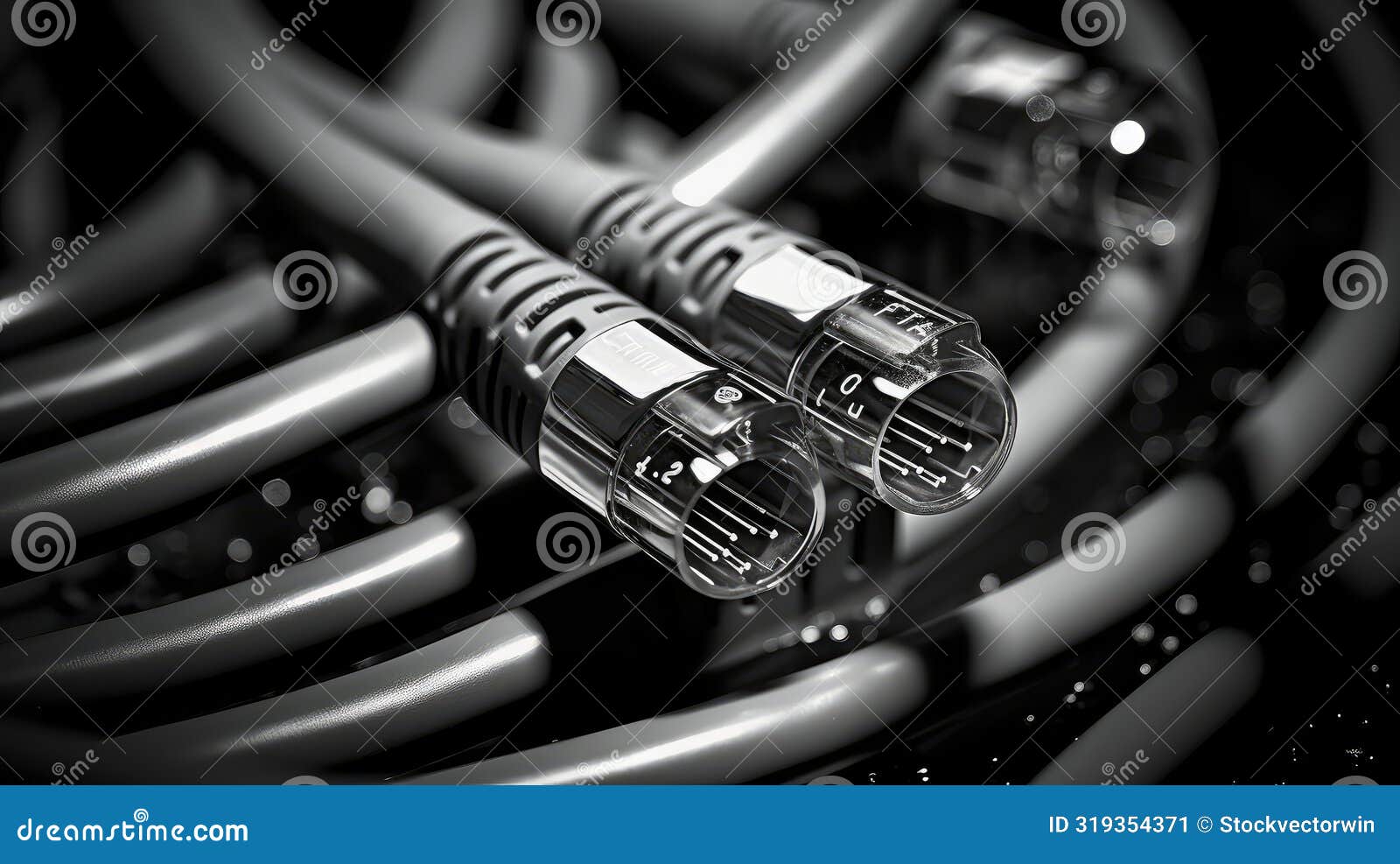 Hdmi Tech Cables Royalty-Free Cartoon | CartoonDealer.com #318233942