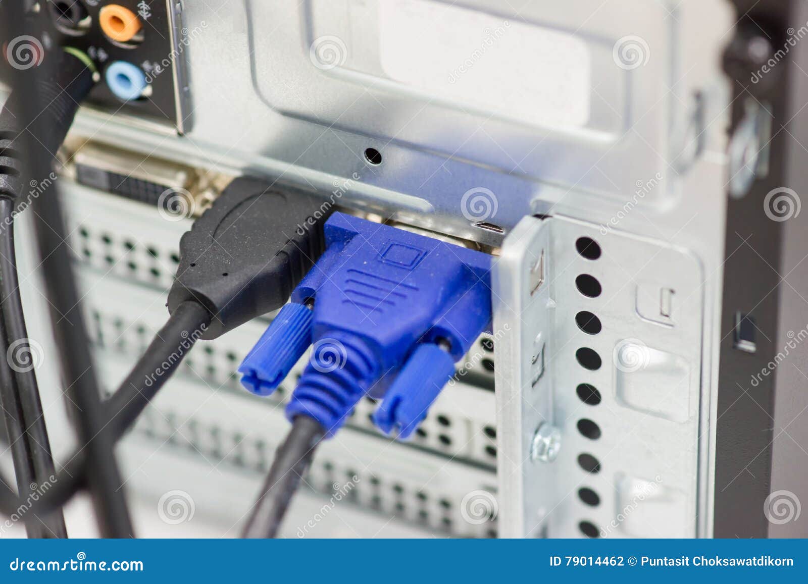HDMI and VGA stock photo. Image of display, interface - 79014462