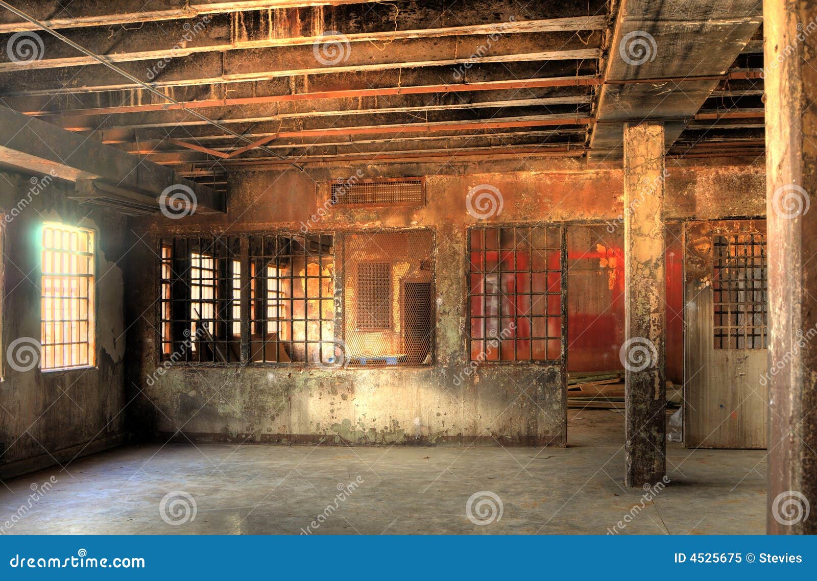 HDR of Abandoned Prison stock image. Image of abandoned - 4525675