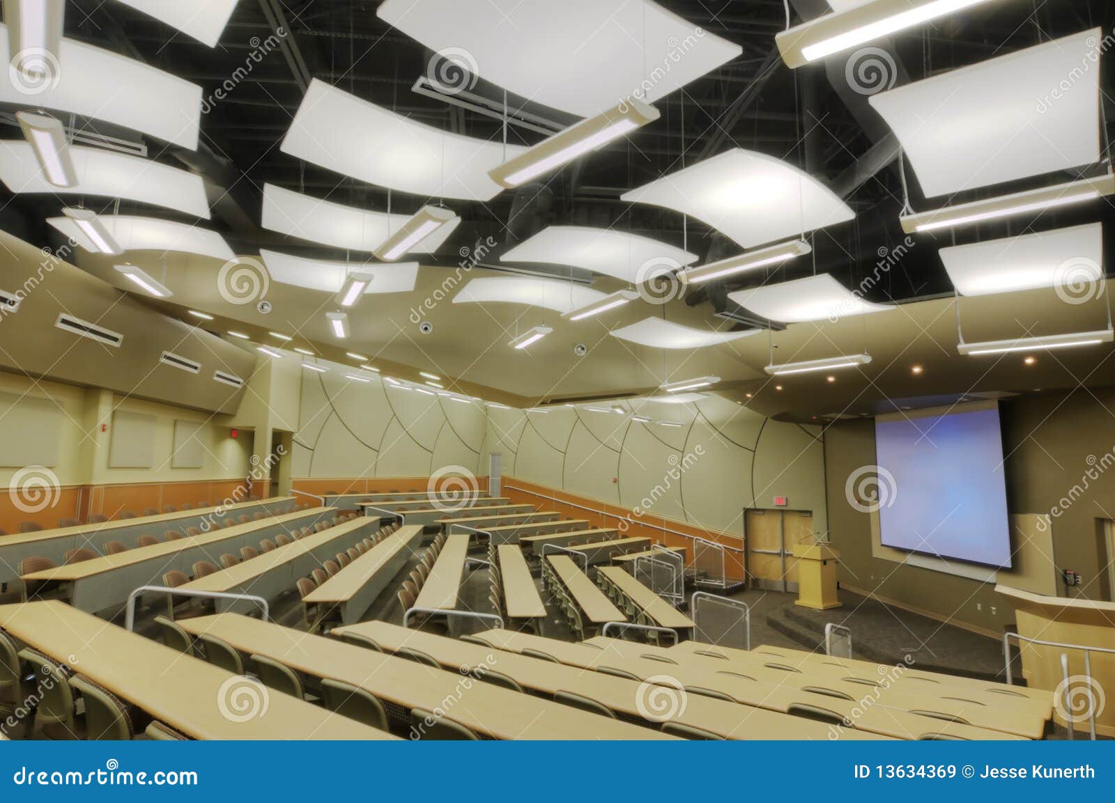 HDR of Auditorium stock image. Image of acoustics, screen - 13634369
