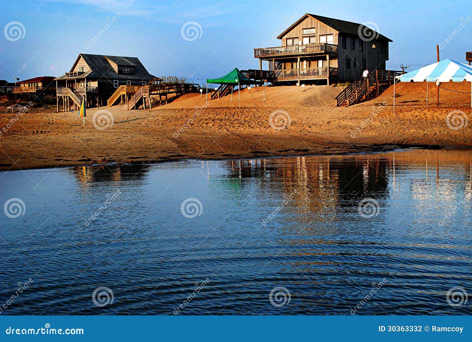 HDR beach scene stock photo. Image of outer, landscape - 30363332