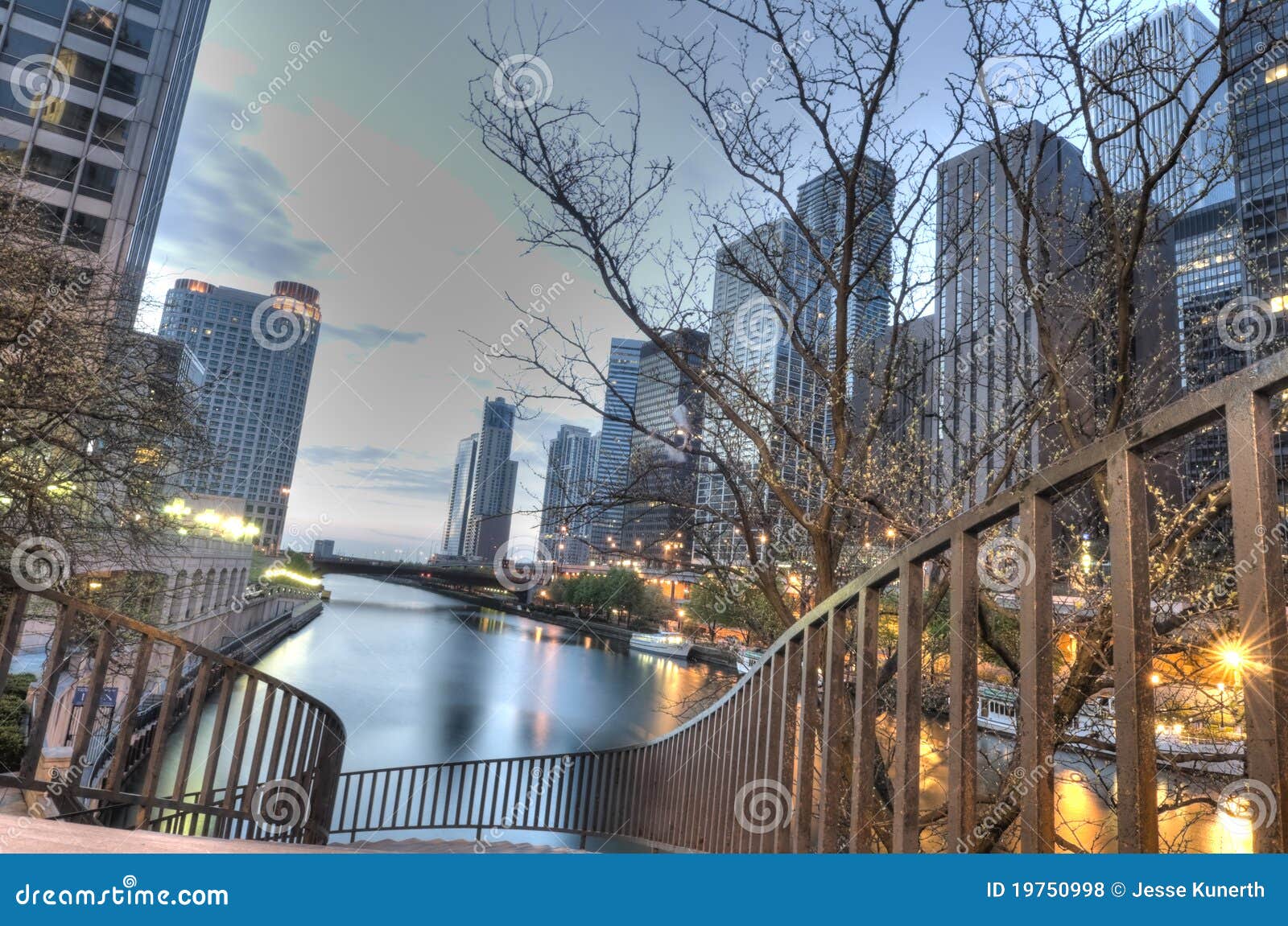 HDR of Chicago stock photo. Image of dynamic, water, range - 19750998