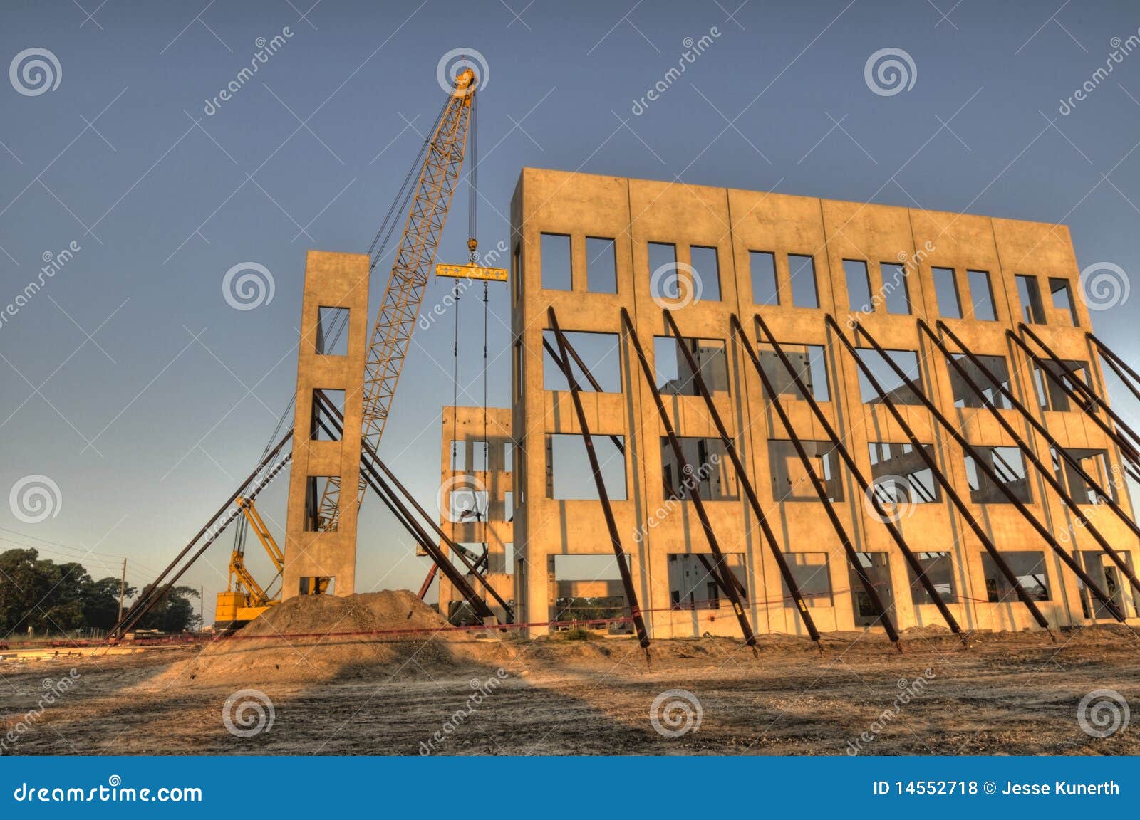 HDR of Construction of New Building Stock Photo - Image of high, range ...