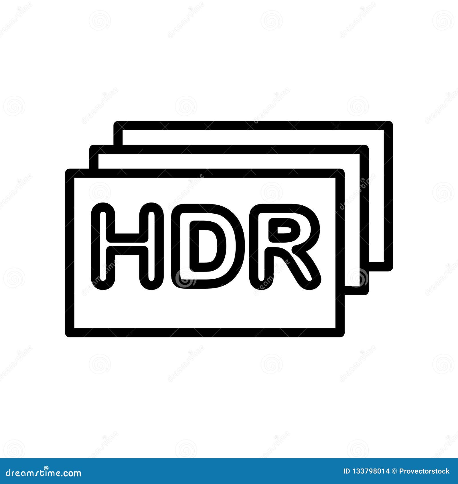 Hdr Icon Vector Isolated on White Background, Hdr Sign Stock Vector ...