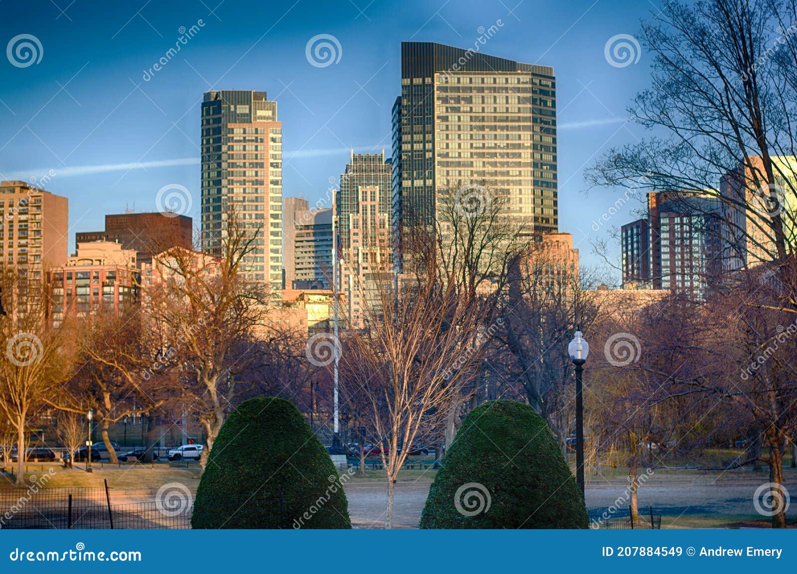 HDR Image of Boston stock image. Image of season, common - 207884549