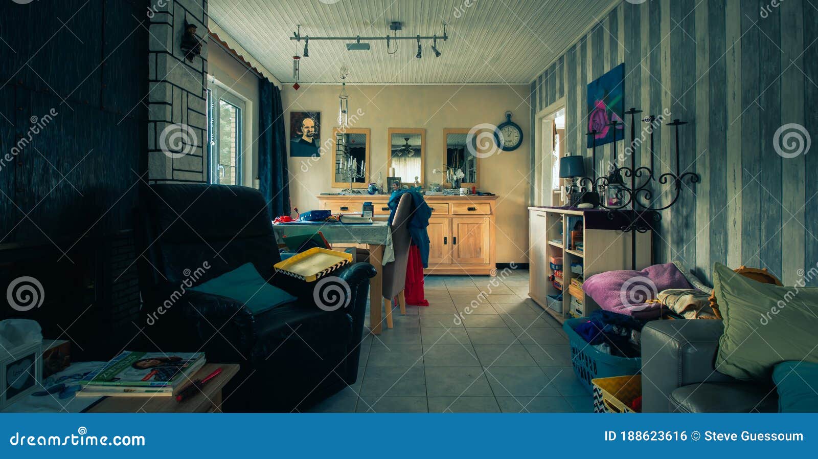 Hdr Image of a Home Interior Stock Photo - Image of building, design ...