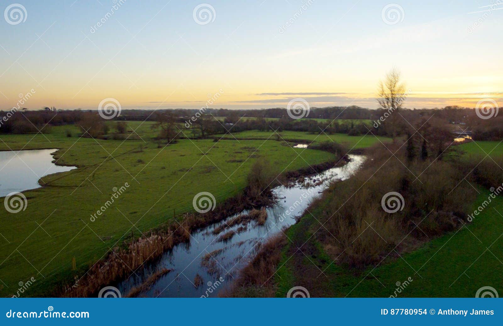 HDR Landscape Over Looking Leicestershire Countryside Stock Photo ...