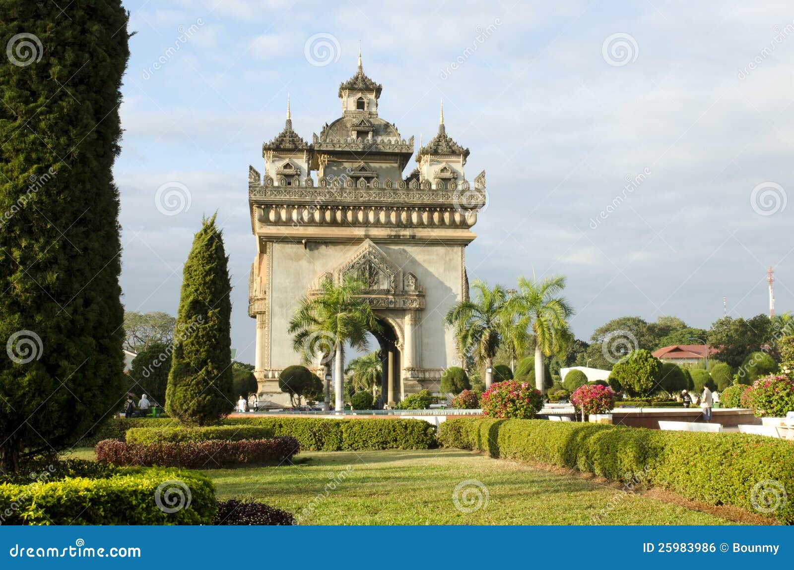 HDR Patuxay stock photo. Image of travel, capital, landmark - 25983986
