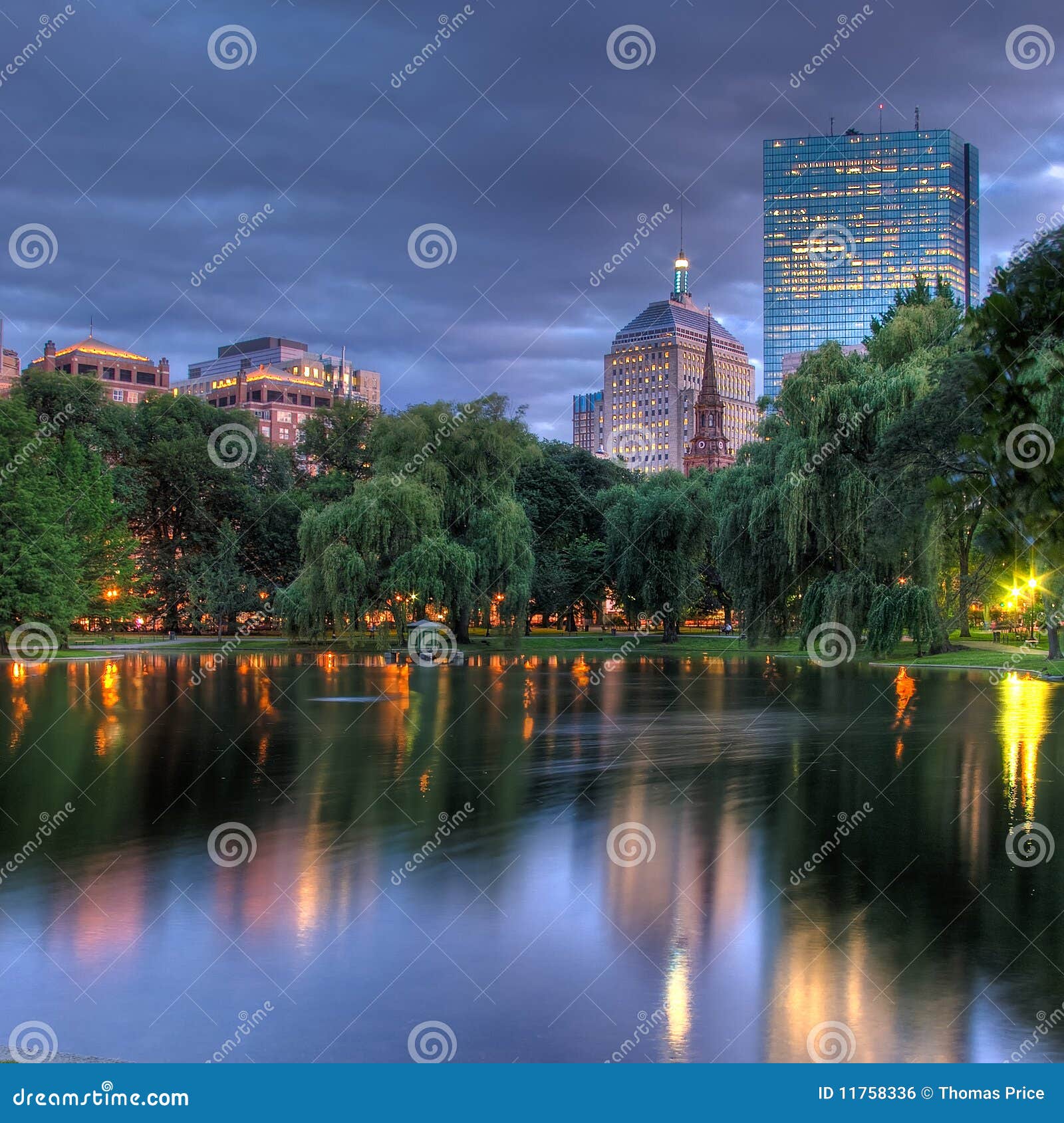 HDR of Sunset Over Boston S Copley Square Stock Photo - Image of ...