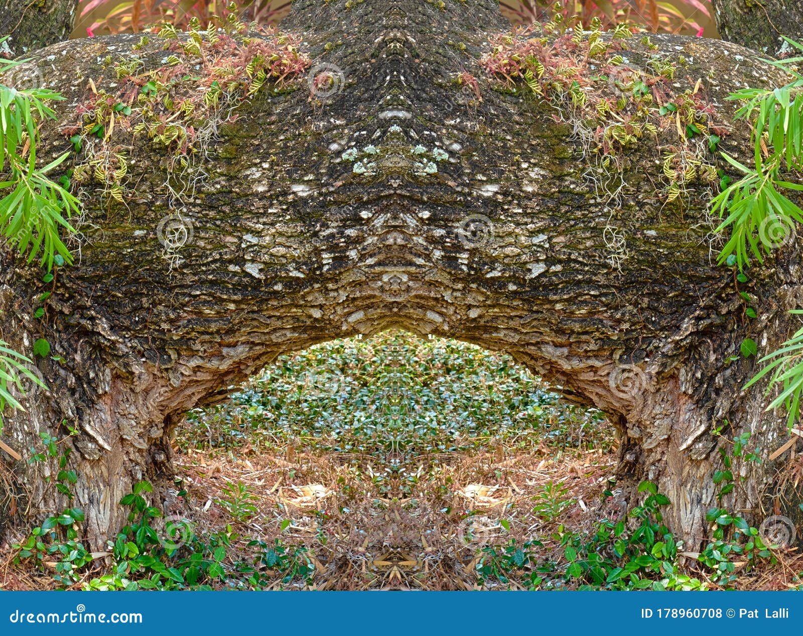 HDR Tree trunk bridge stock photo. Image of natural - 178960708