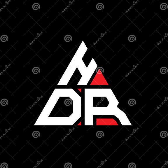 HDR Triangle Letter Logo Design with Triangle Shape. HDR Triangle Logo ...