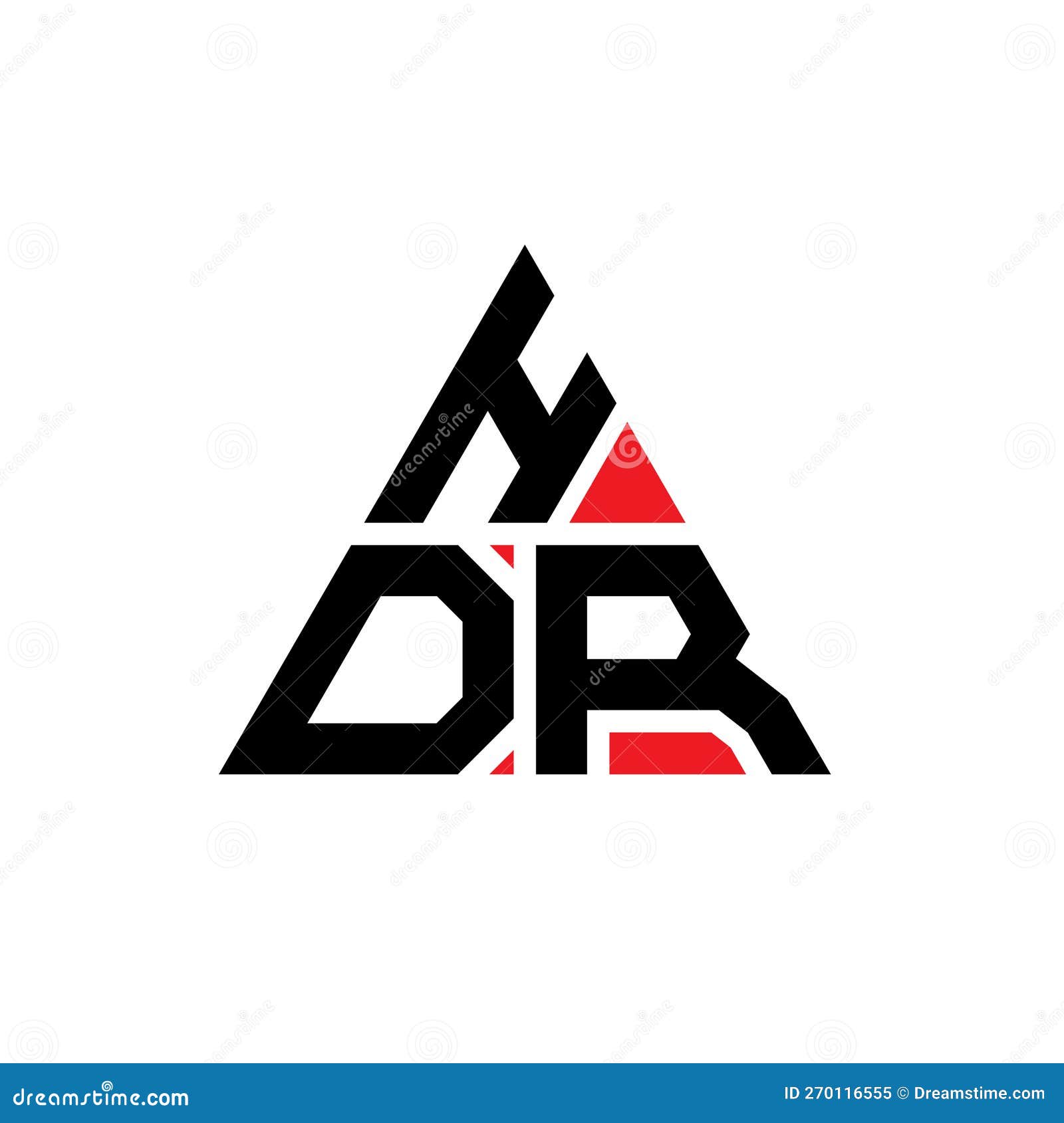 HDR Triangle Letter Logo Design with Triangle Shape. HDR Triangle Logo ...
