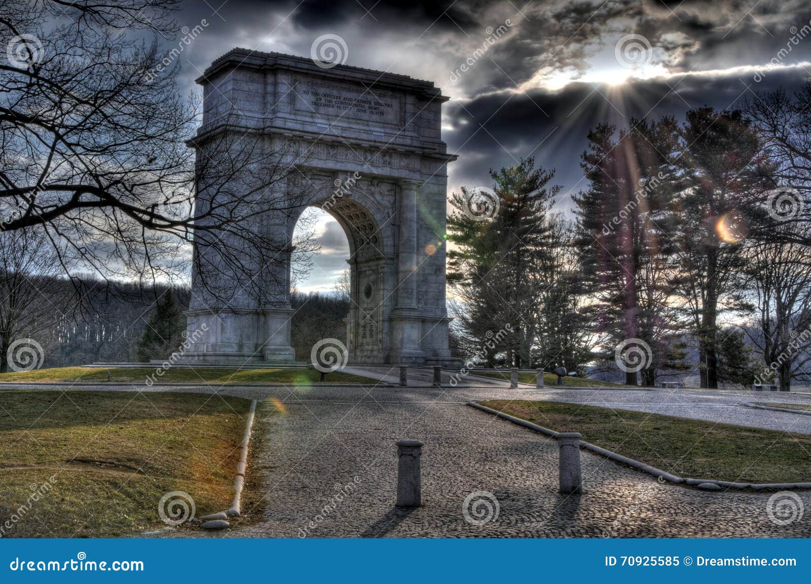 HDR - Valley Forge Monument Stock Image - Image of park, valleyforge ...