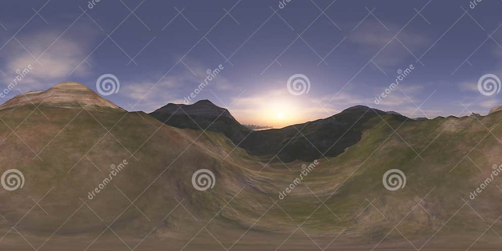 HDRI, environment map stock illustration. Illustration of glow - 114144394